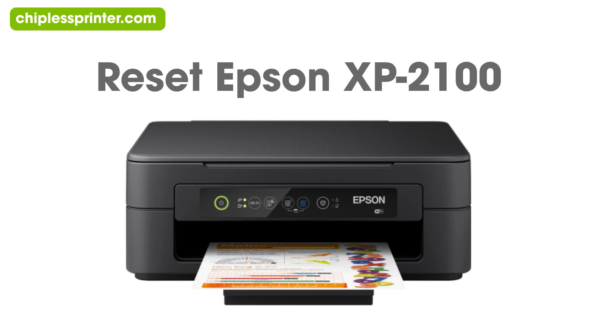 Key Reset Epson XP 2100 100 Working Tutorial Video Chipless Printers